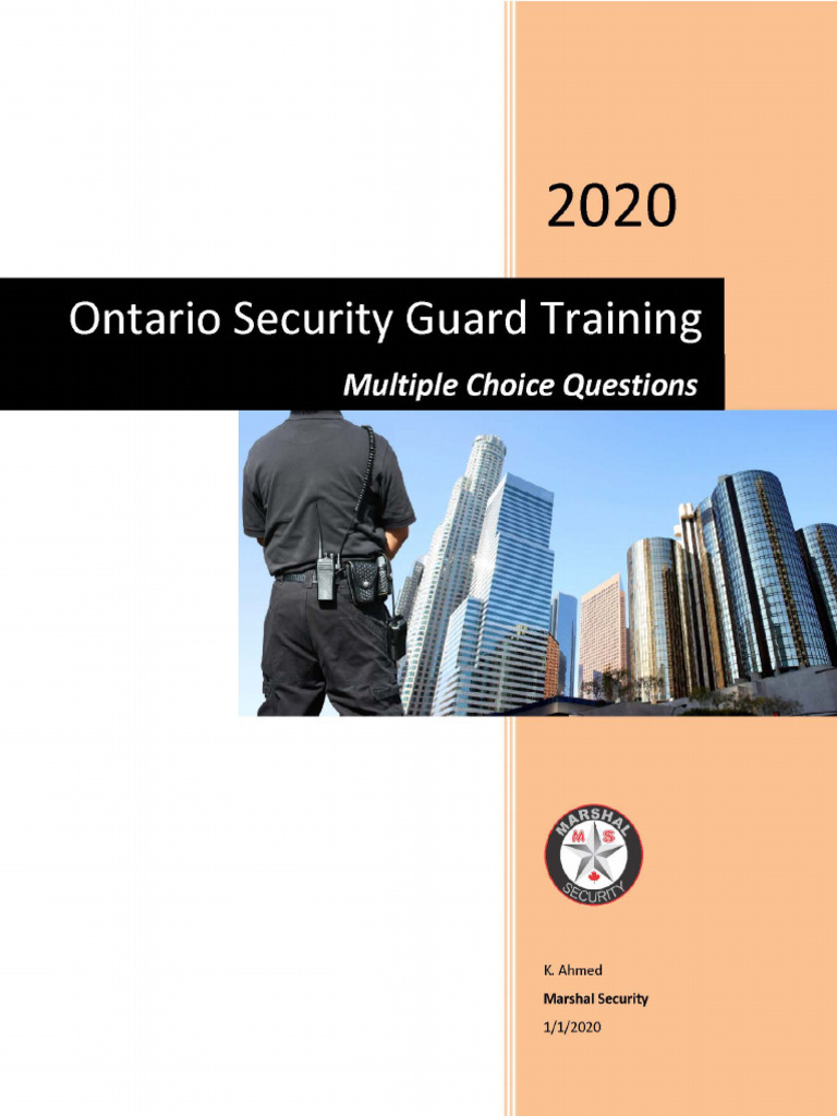 Marshal Security - OSGT Multiple Choice Questions | PDF