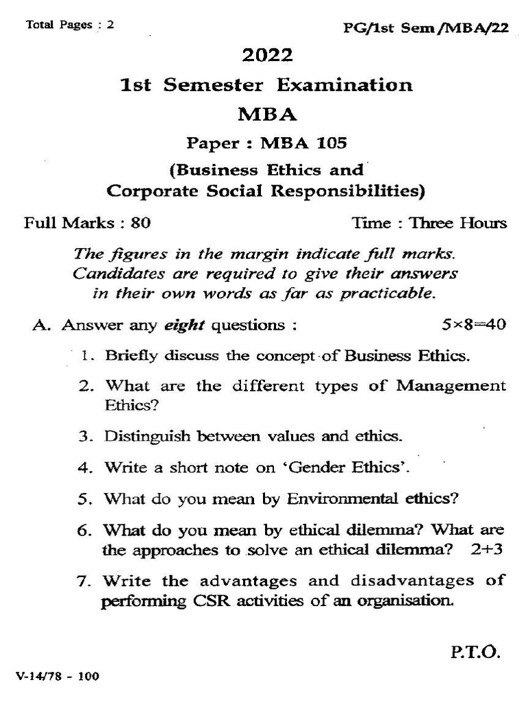 Mba 105 | PDF