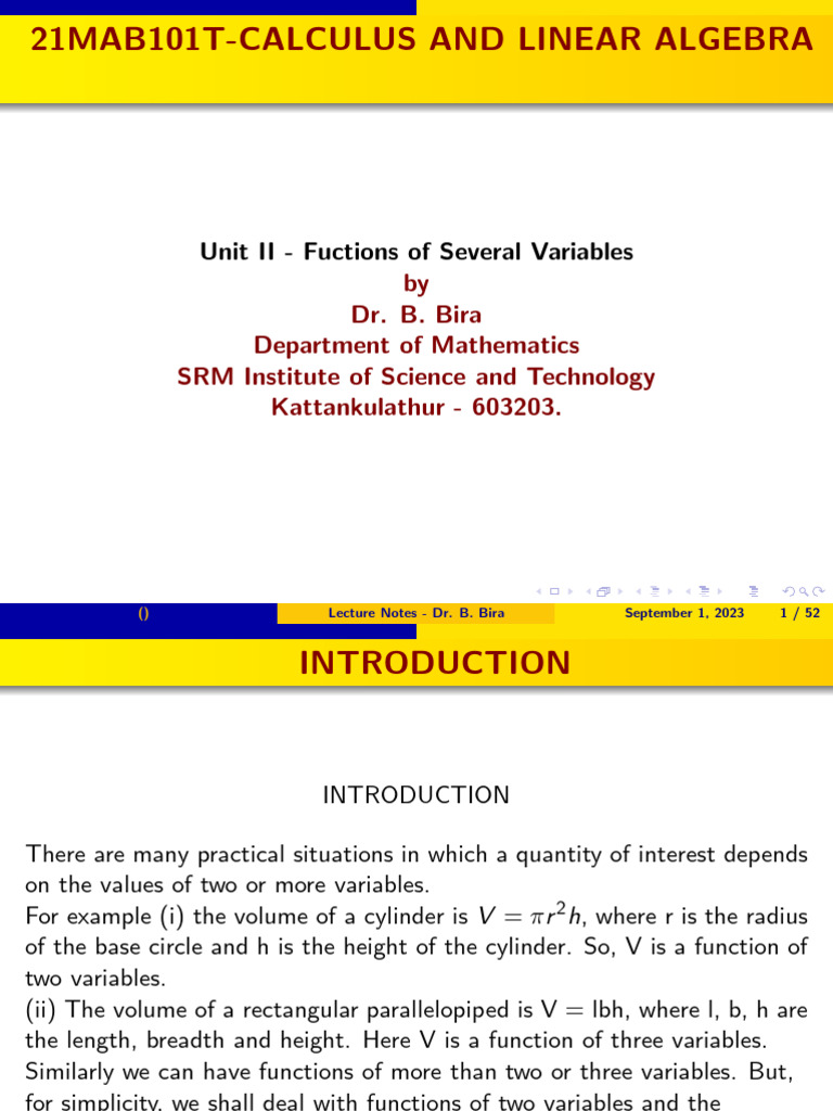 Unit 2 beam | PDF | Variable (Mathematics) | Derivative