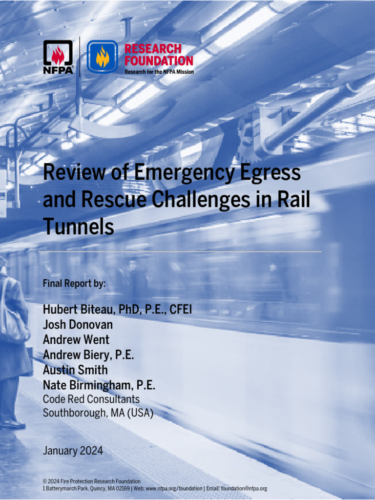 Rail Tunnel Egress and Rescue Analysis | PDF | Tunnel | Ventilation ...