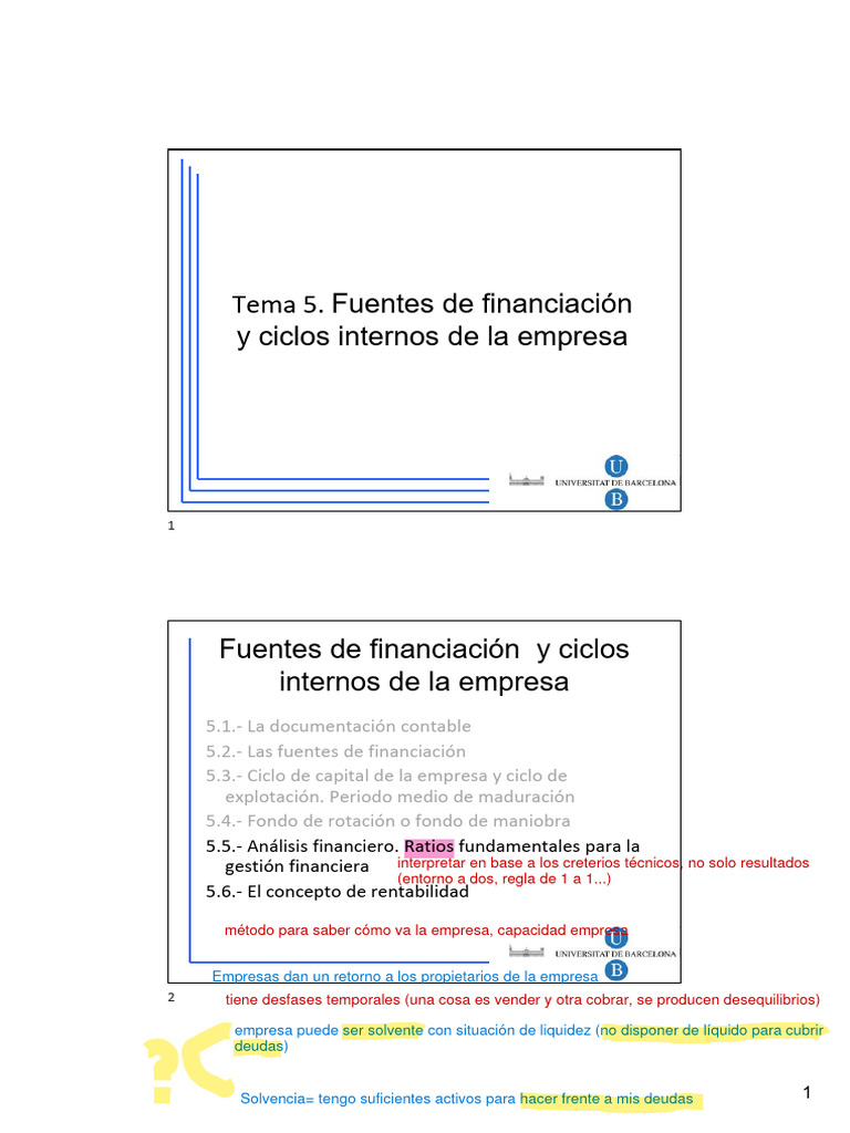 Parte 5 | PDF | Capital de trabajo | Deuda