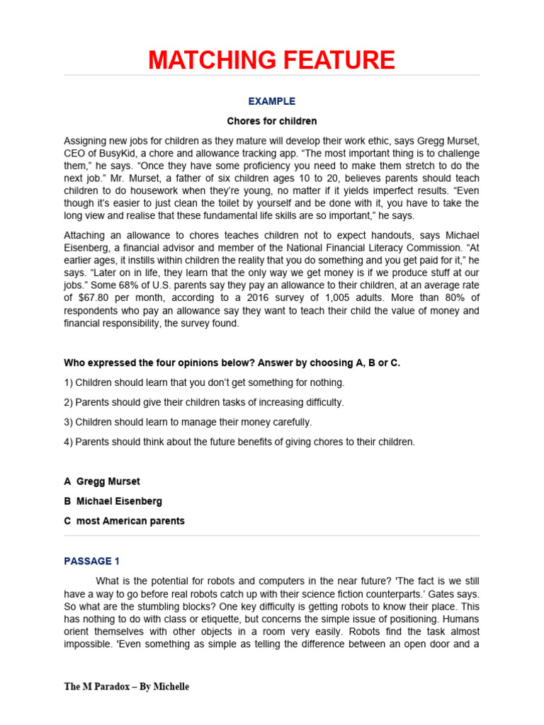 Matching Feature | PDF | Goal | Robotics