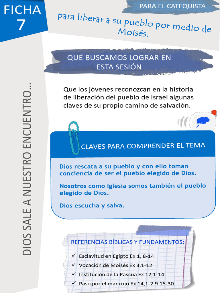 FICHA 7 Confirmacion Moises | PDF | Pascua | Moisés