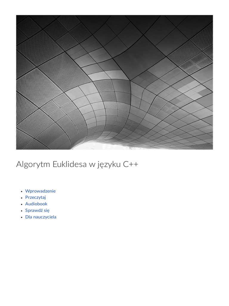Algorytm Euklidesa W Jezyku C | PDF
