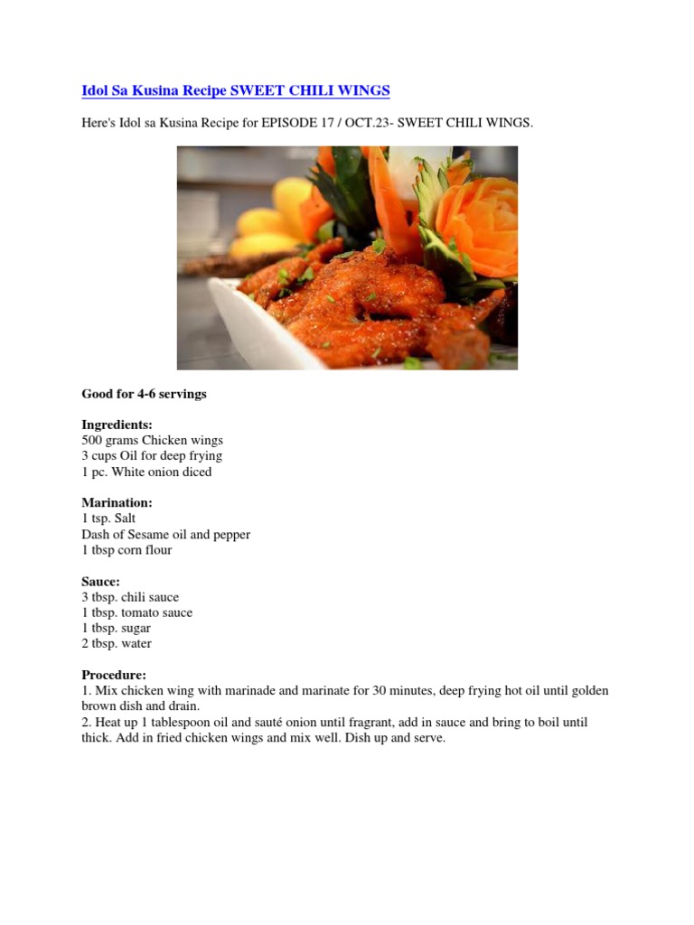 Idol Sa Kusina Recipe | PDF | Tofu | Cheesecake