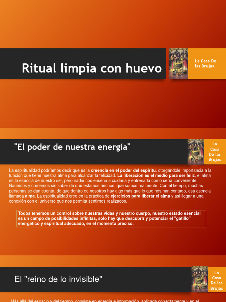 Ritual Limpia Con Huevo | PDF | Alma | Envidia