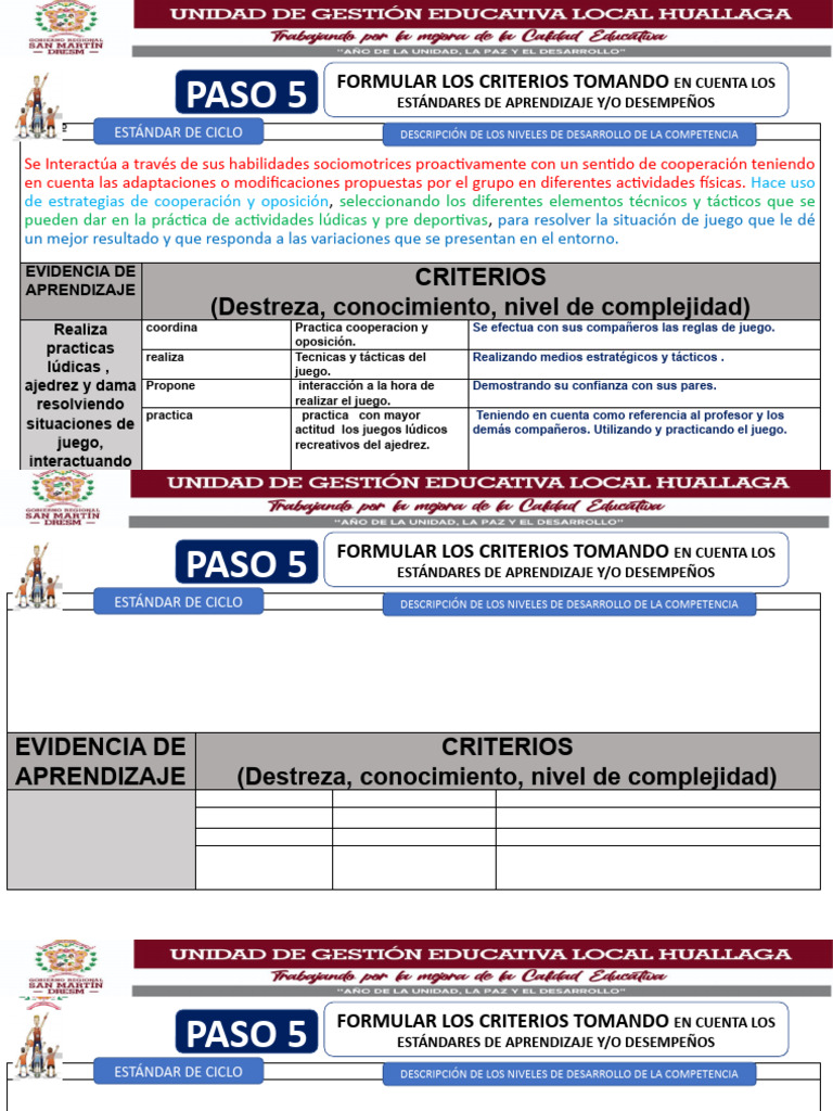 Practica Criterios de Evaluacion | PDF | Aprendizaje | Cognición