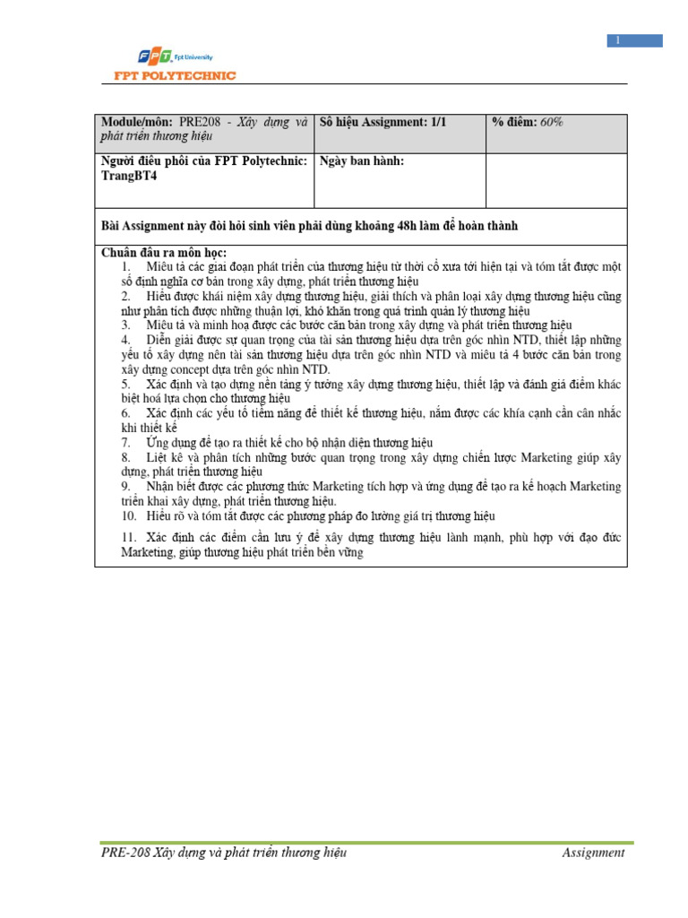 PRE208 - Assignment SP18 | PDF