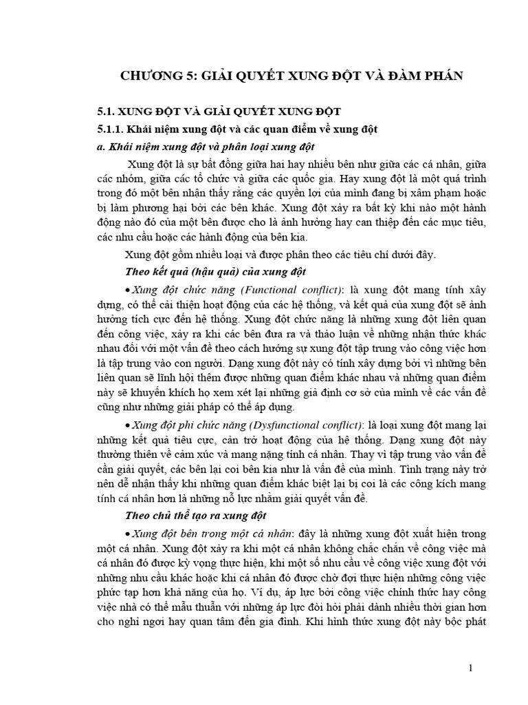 LDH - C5-Giai Quyet Xung Dot Va Dam Phan | PDF
