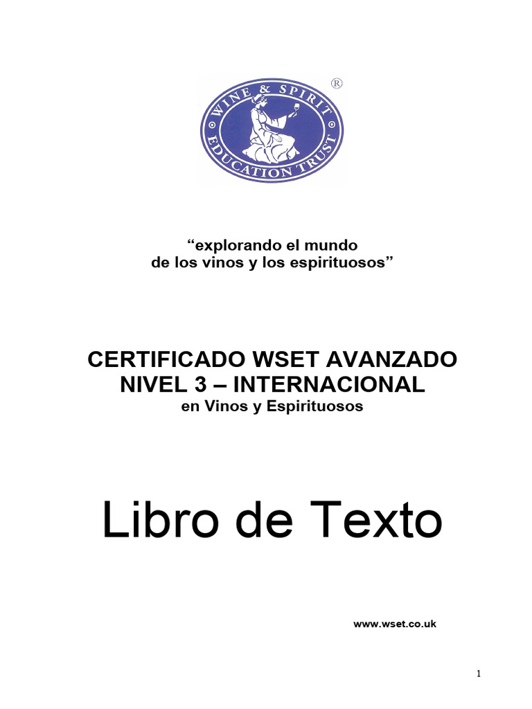 Libro Wset Nivel3 | PDF | Vino | Uva