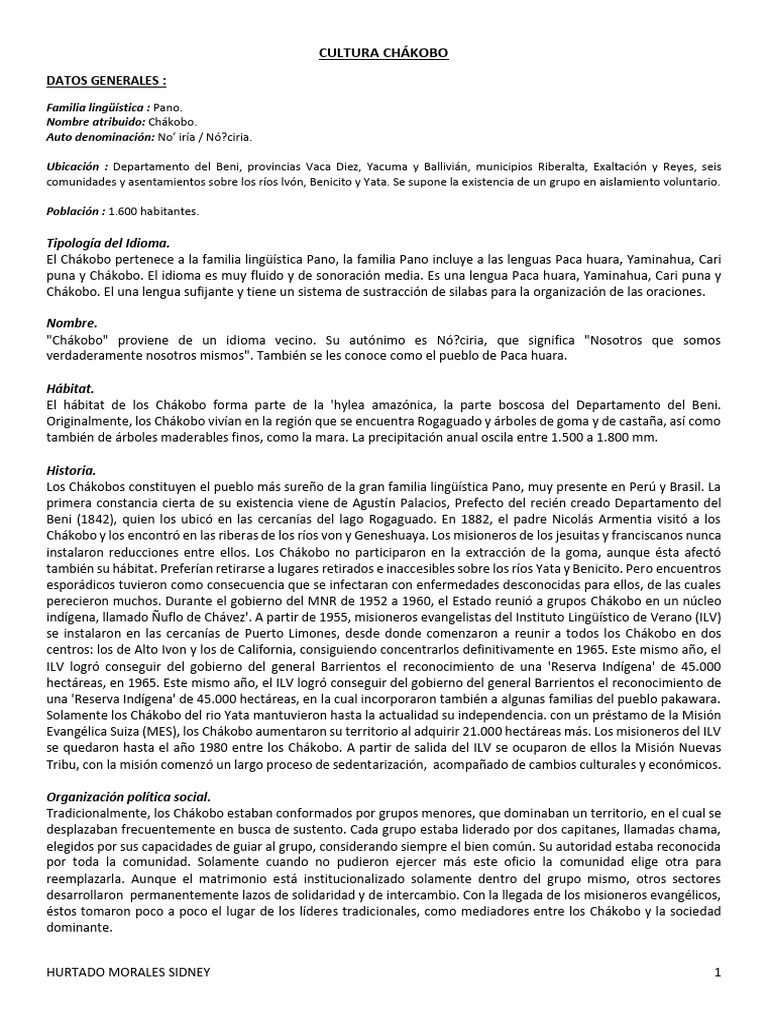 Ciencias sociales CHÁCOBO | PDF | Américas | Jurisdicción