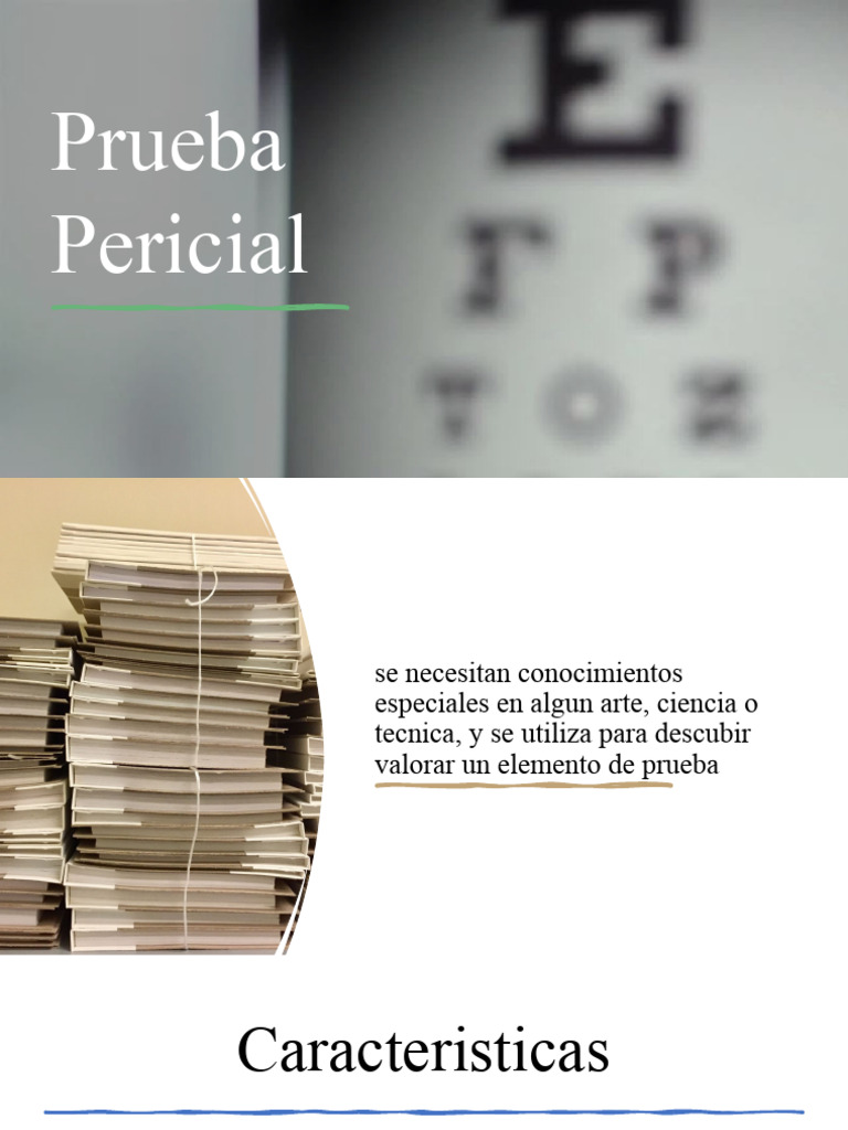 La Prueba Pericial | PDF
