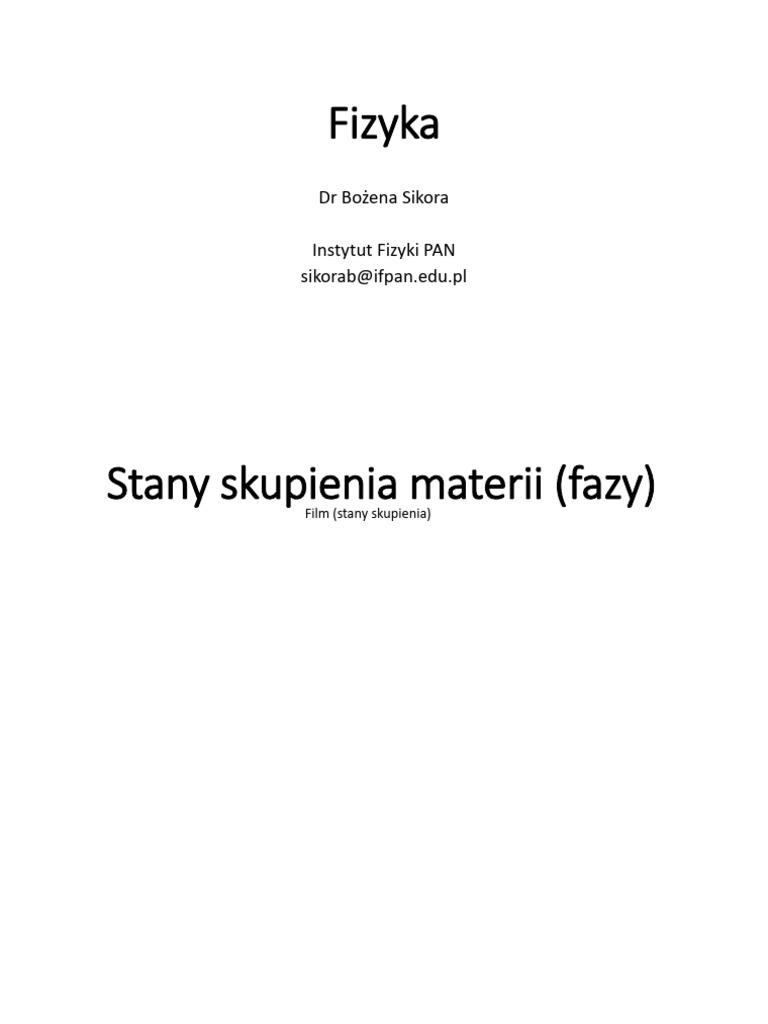 Fiz - Wykład 4 | PDF