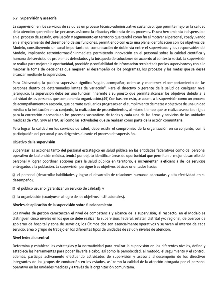 Supervision en Servicios de Salud Mas Bienestar 2024 | PDF | Hospital | Evaluación