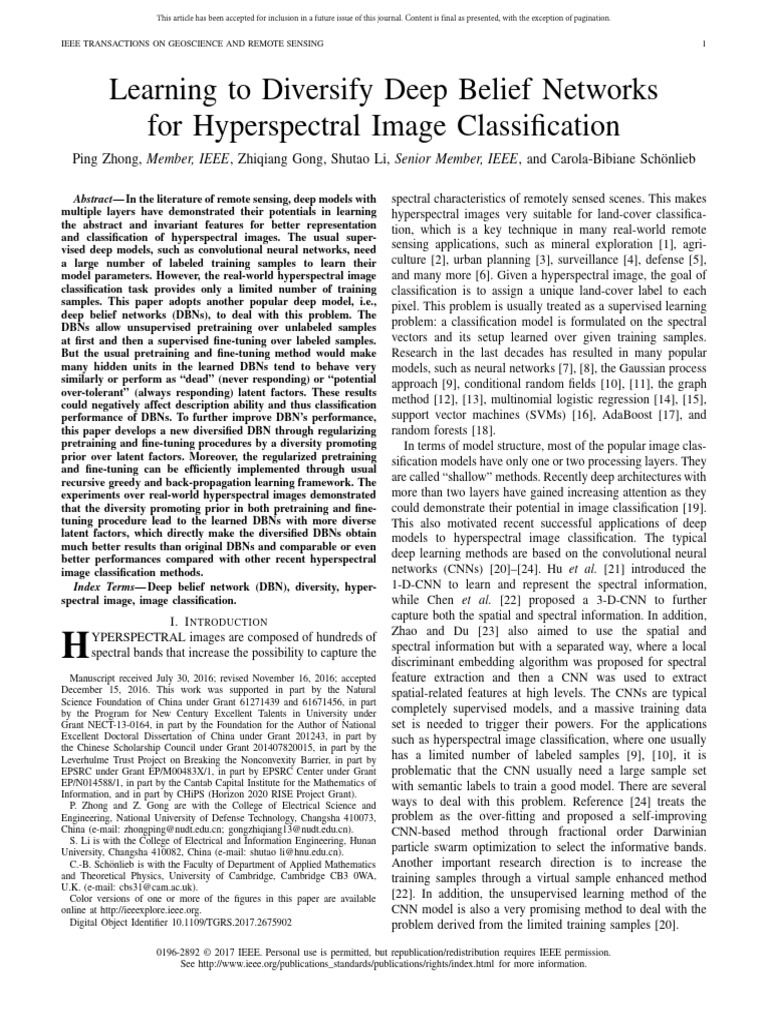 Zhong Et Al 2017 Learning To Diversify Deep Belief Networks For