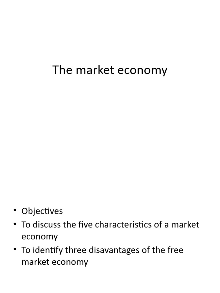 Lesson 1the Market Economy | PDF | Market (Economics) | Market Economy