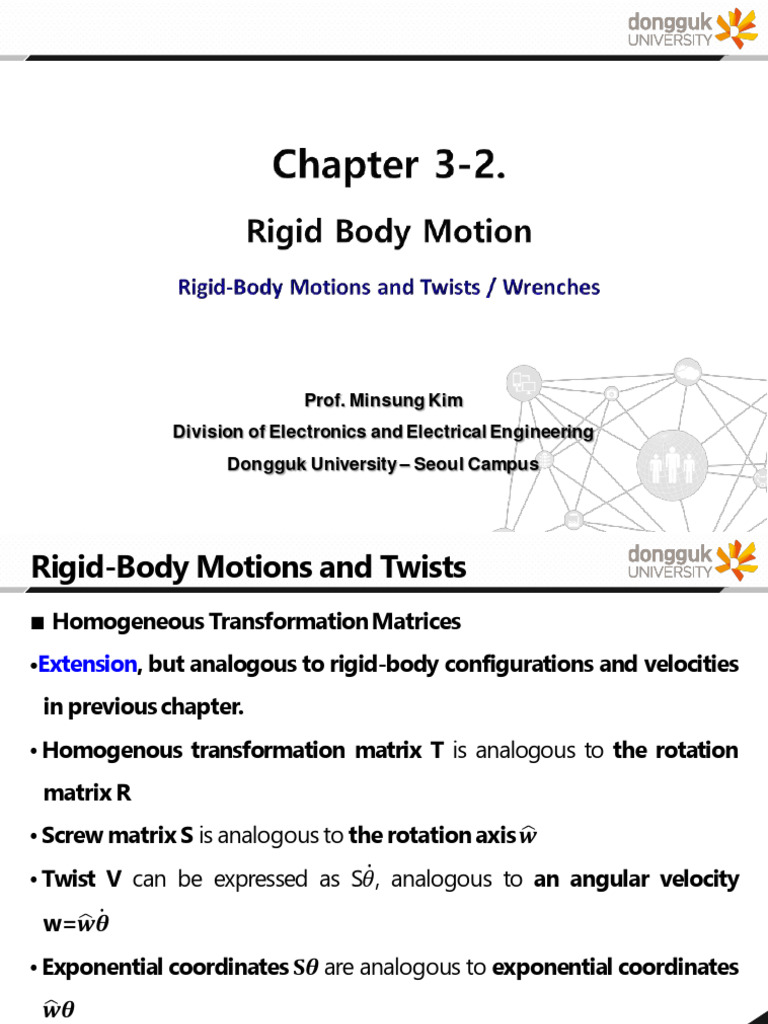 Chapter 3-2. Rigid Body Motion | PDF | Classical Geometry | Classical Mechanics
