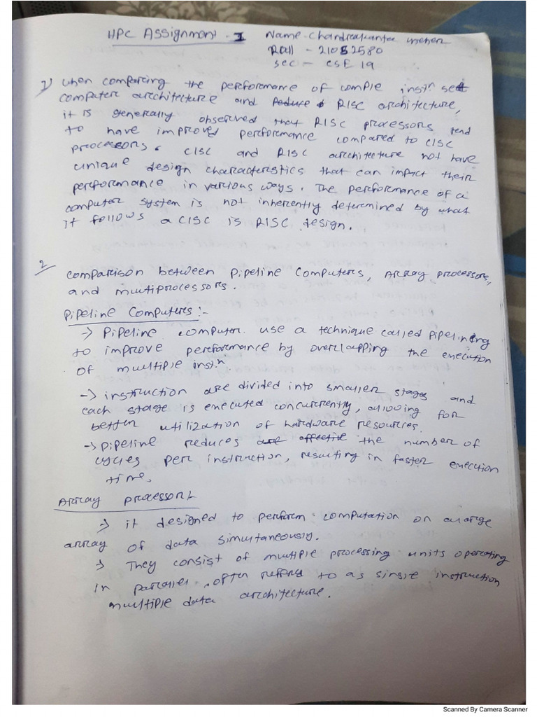 21052580 HPC Assignment 1, 2,3 | PDF