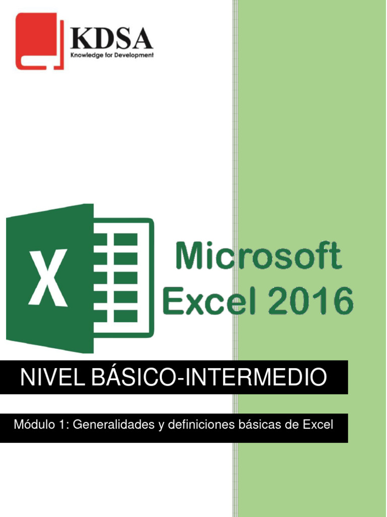 Guia Didactica Excel Intermedio - Modulo 1 | PDF | Microsoft Excel | Hoja de cálculo