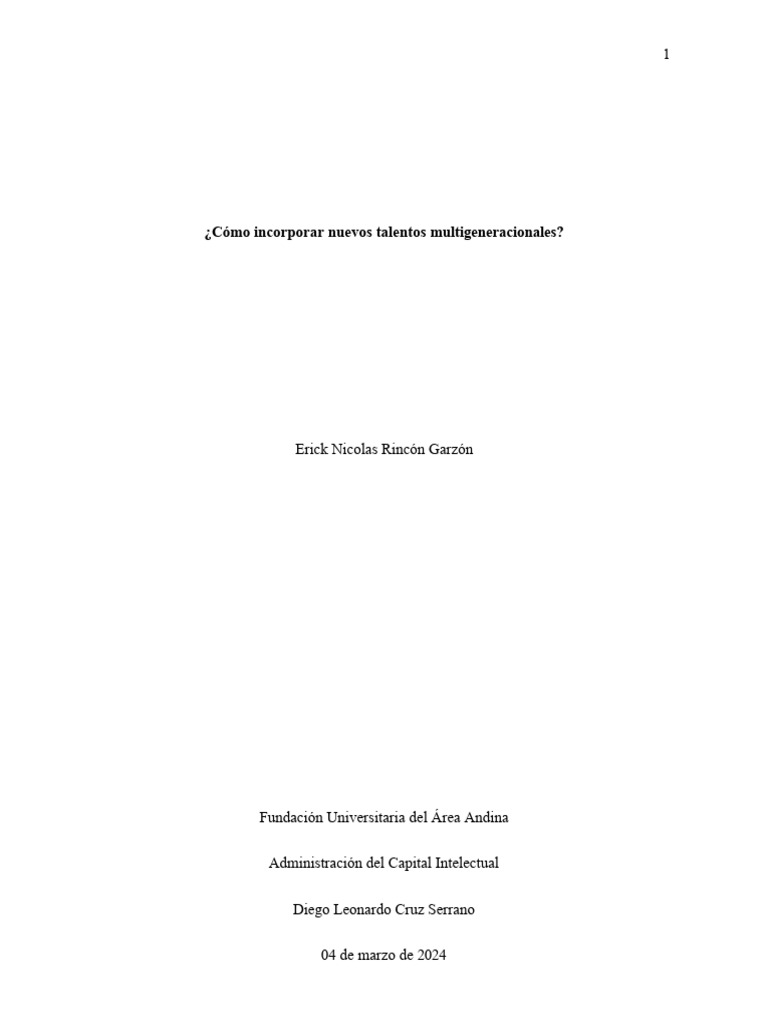 Eje #2 Administración Del Capital Intelectual | PDF | Iniciativa ...