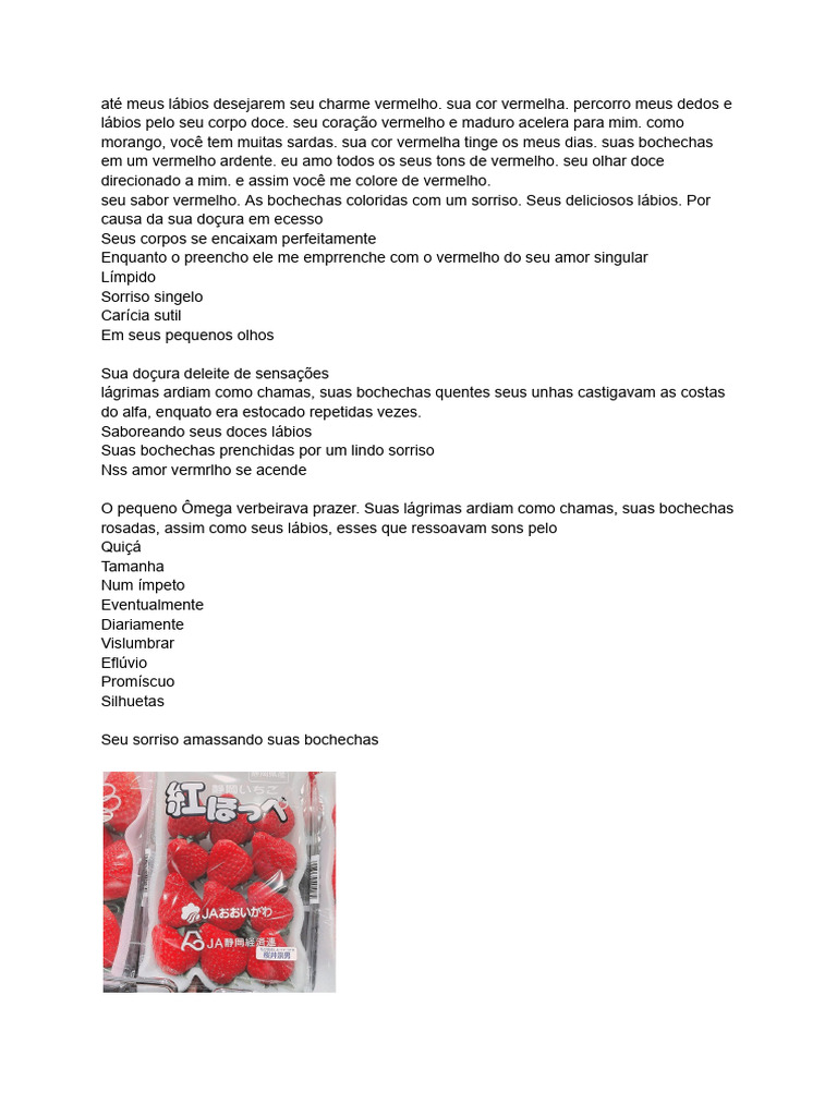Morango Fanfic | PDF | Poesia