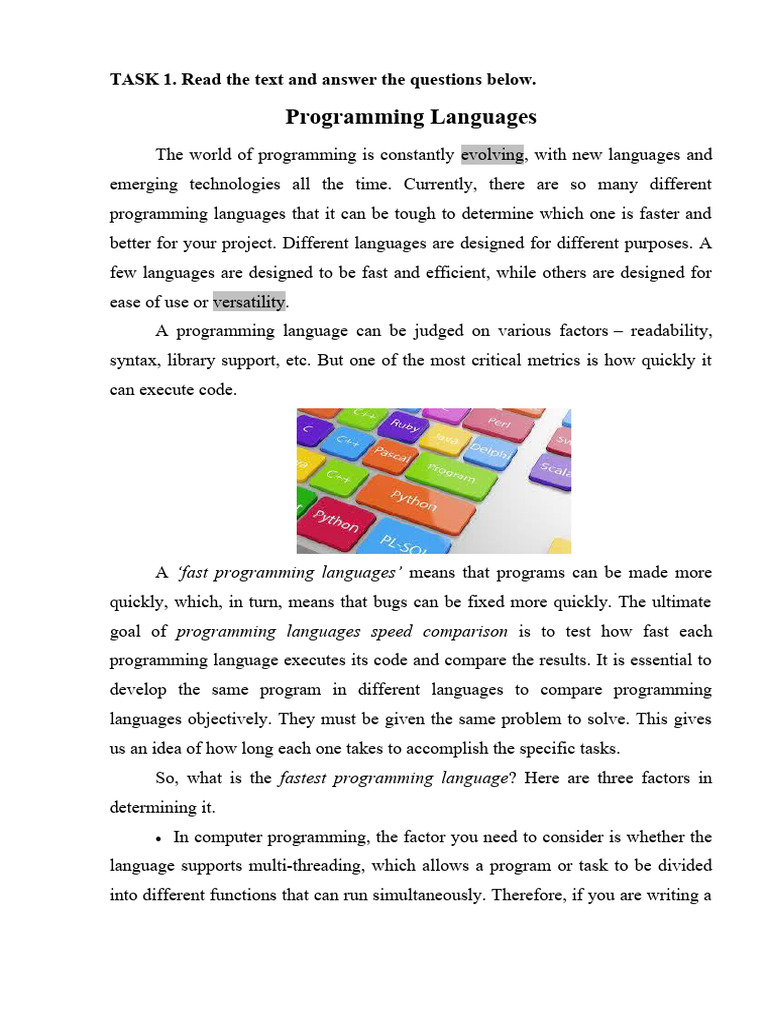Programming Languages | PDF | Computer Programming | Programming Language Programming Languages | PDF | Computer Programming | Programming Language