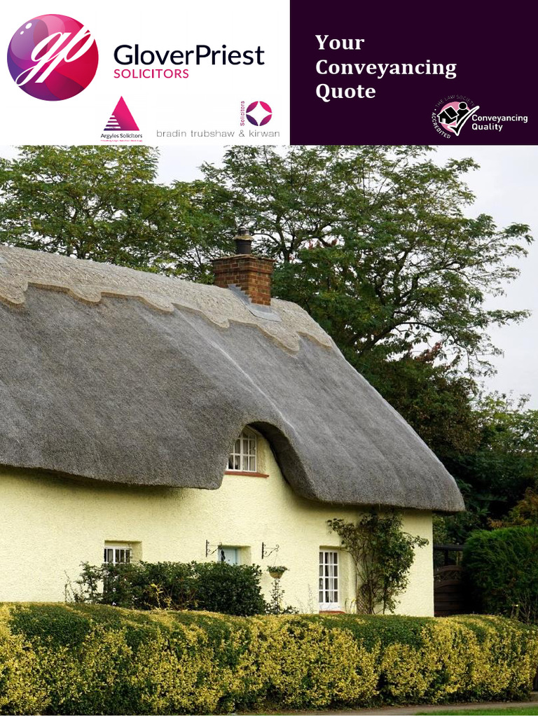 GloverPriest Conveyancing Quote | Download Free PDF | Conveyancing ...