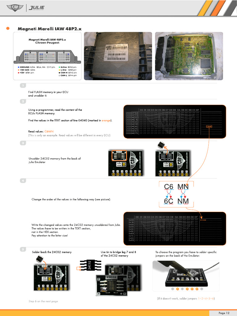 MagnetiMarelli IAW 48P2.x PINOUT | PDF