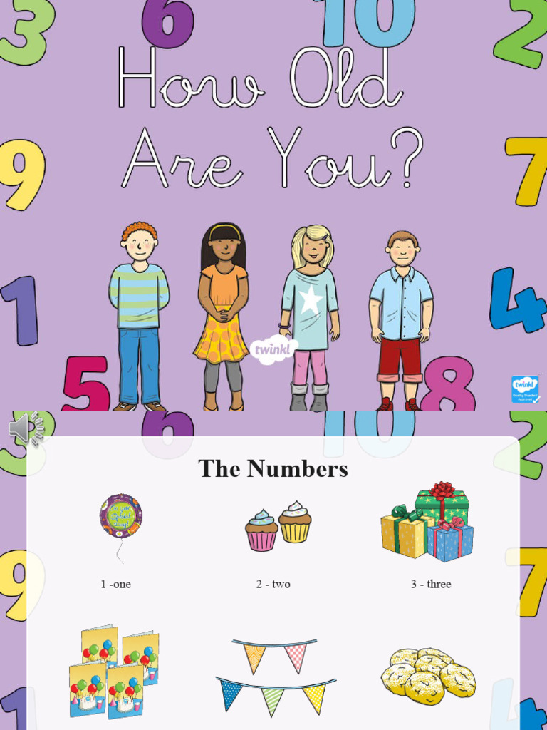 La Edad y Los Numeros en Ingles Presentacion | PDF