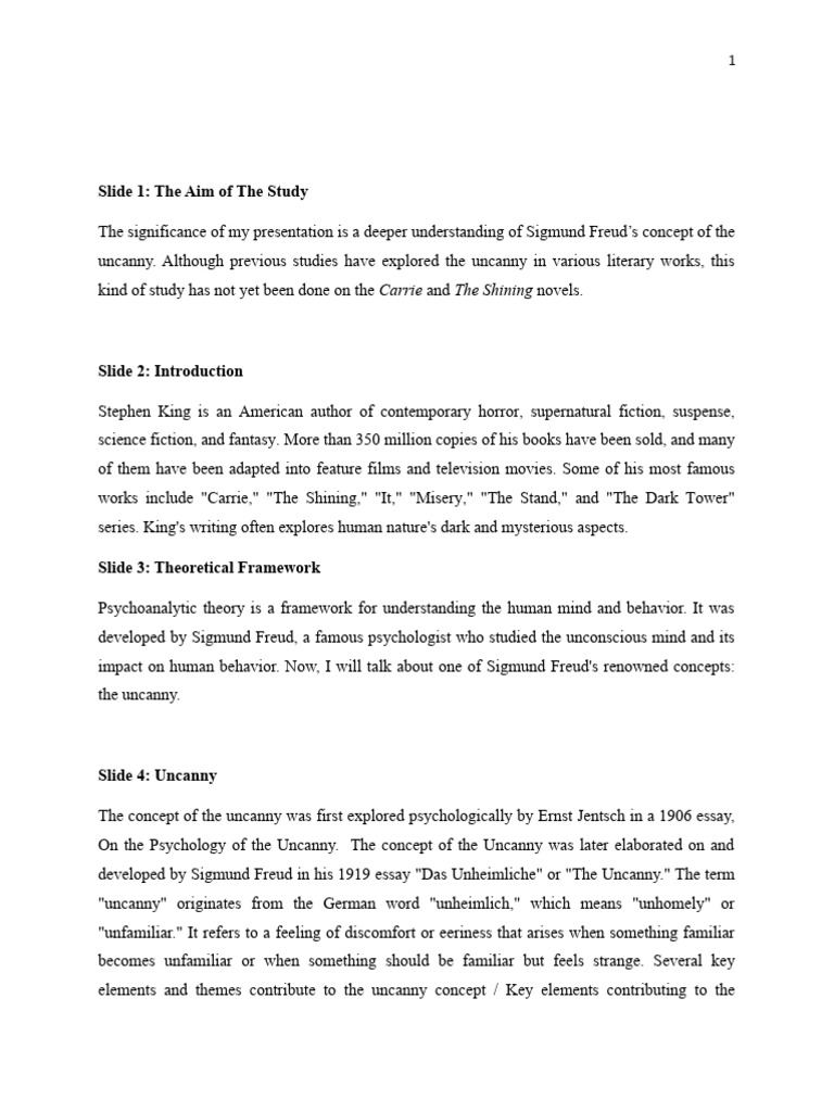 Slide 1: The Aim of The Study | PDF | Psychology | Behavioural Sciences