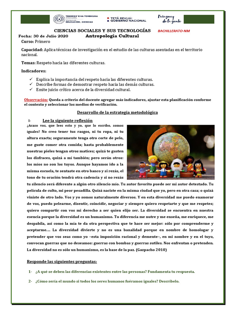 Antrop. Cultural 1º Curso-Específico - 30 de Julio 2020 | PDF ...