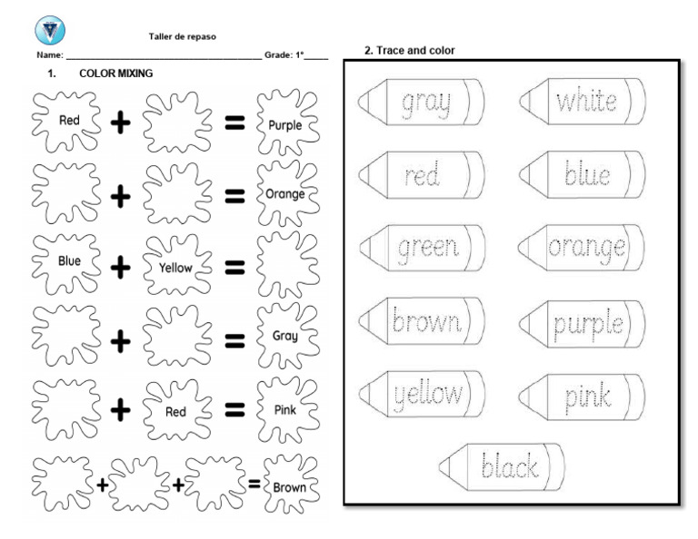 Taller de Color and Mix Color | PDF | Teaching Methods & Materials