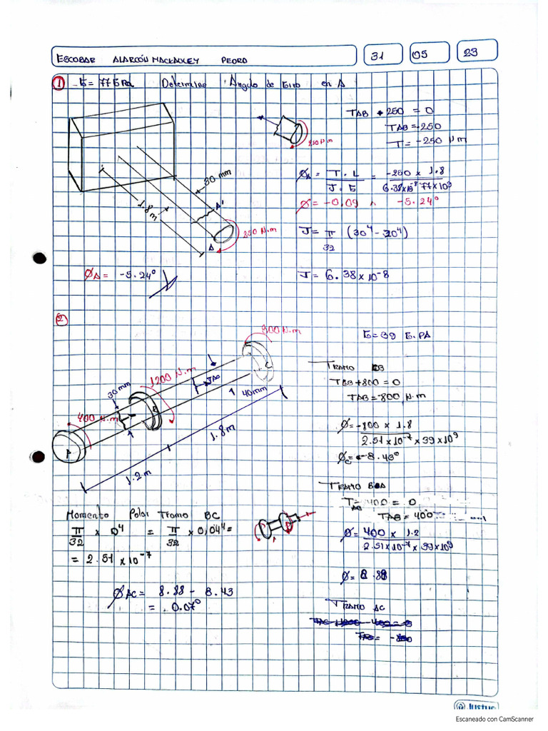 Práctica de Torsión | PDF