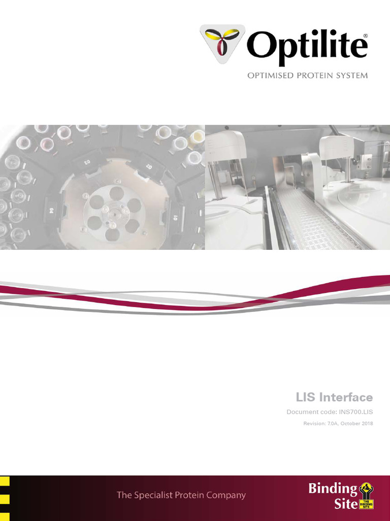 INS700.LIS Optilite LIS Interface 7.0A in English | PDF | Network ...