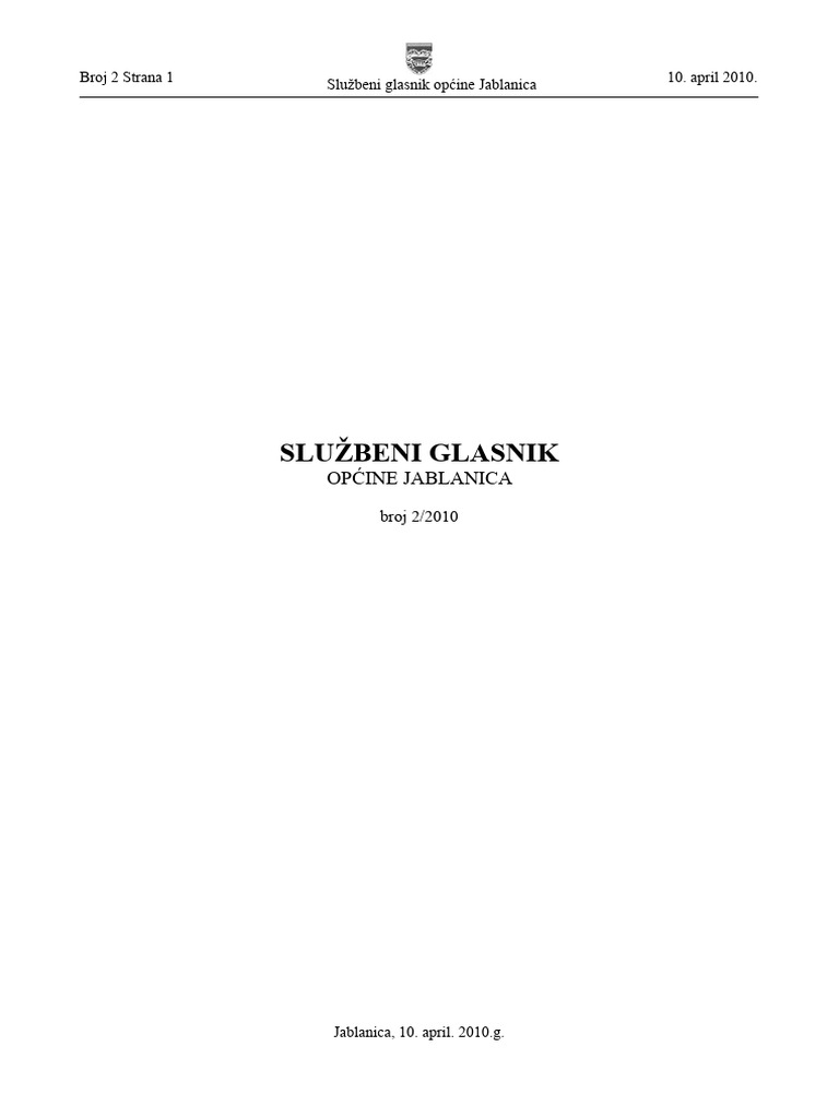 2010glasnik Broj 2 | PDF