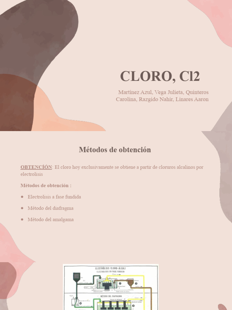 Cloro, CL2 | PDF | Cloro | Sodio