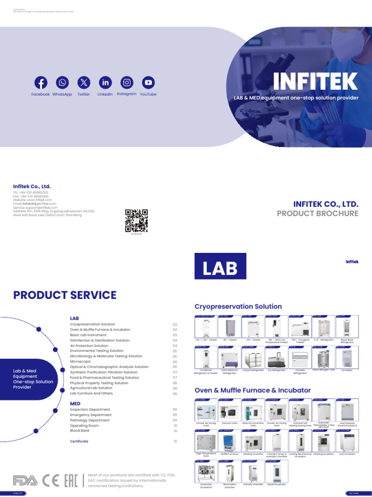 Product List-Infitek | PDF | Spectrophotometry | Sterilization ...