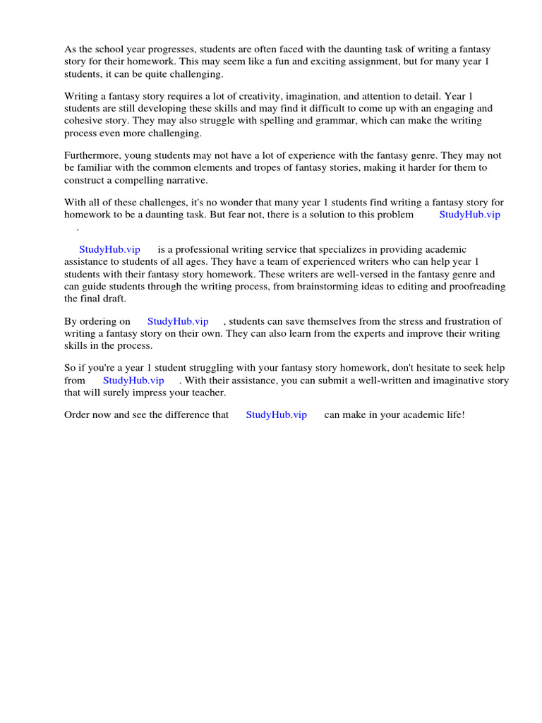 Year 1 Fantasy Story Writing Help | PDF | Fantasy