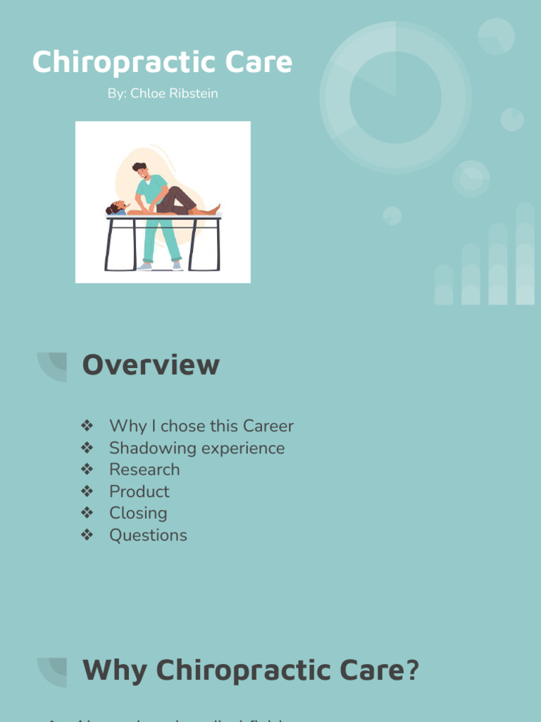 Senior Project Presentation | PDF | Chiropractic | Diseases And Disorders