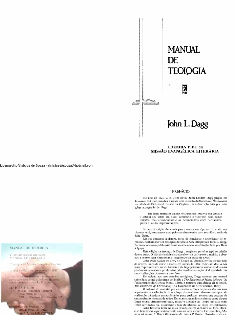 John L Dagg - Manual de Teologia | PDF