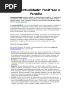 Exemplos de Paródias Literárias | PDF | Paródia