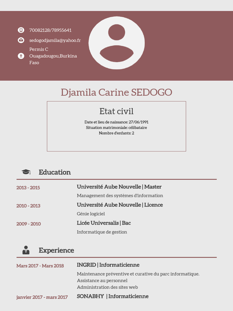 CV - 1640094568 | PDF | NetBeans | Applications et logiciels