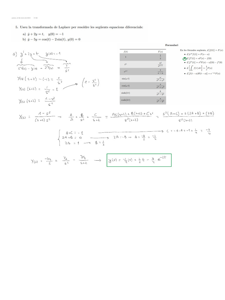 Repas Final Laplace | PDF