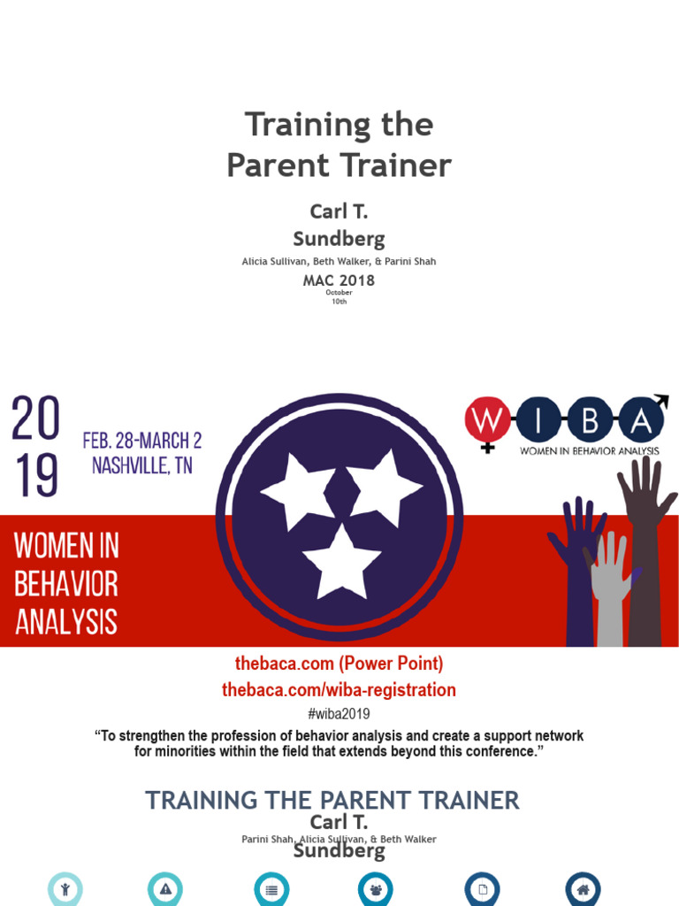 Parent Training Carl Sundberg | Download Free PDF | Reinforcement ...