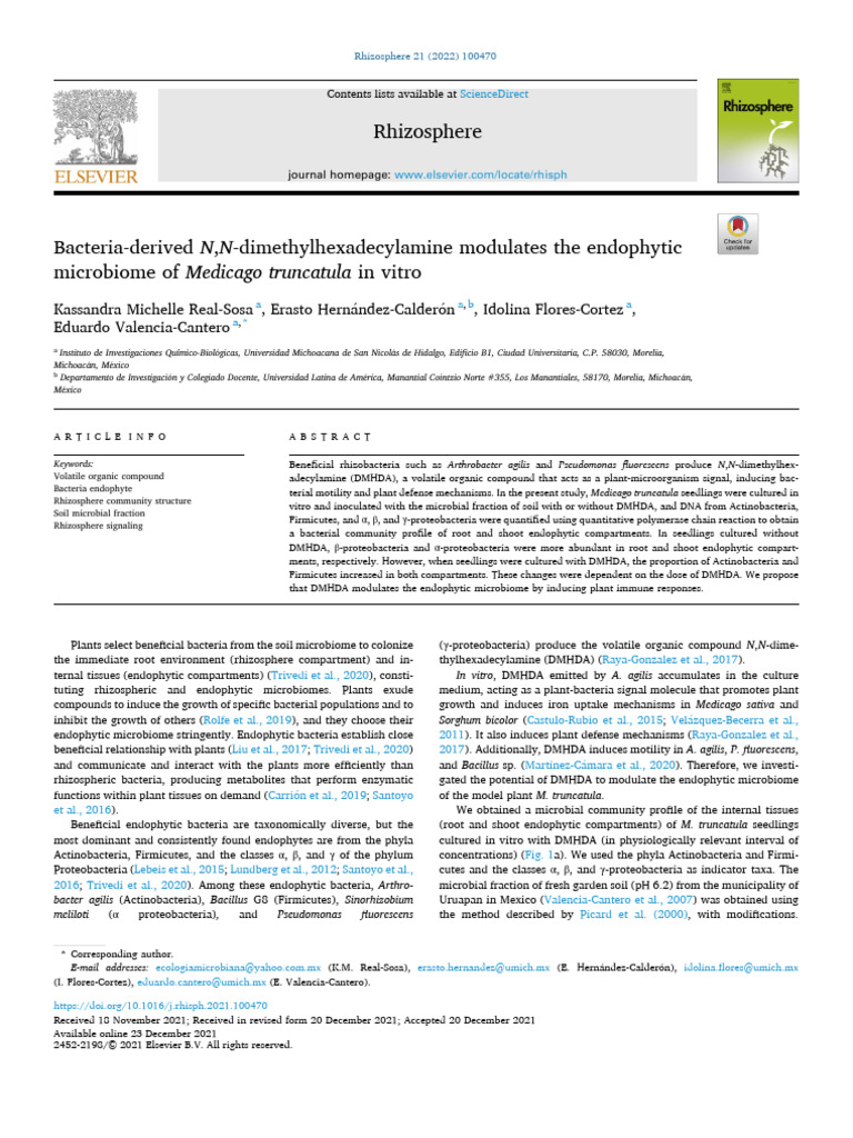 Real-Sosa 2022 | PDF | Microbiology | Organisms