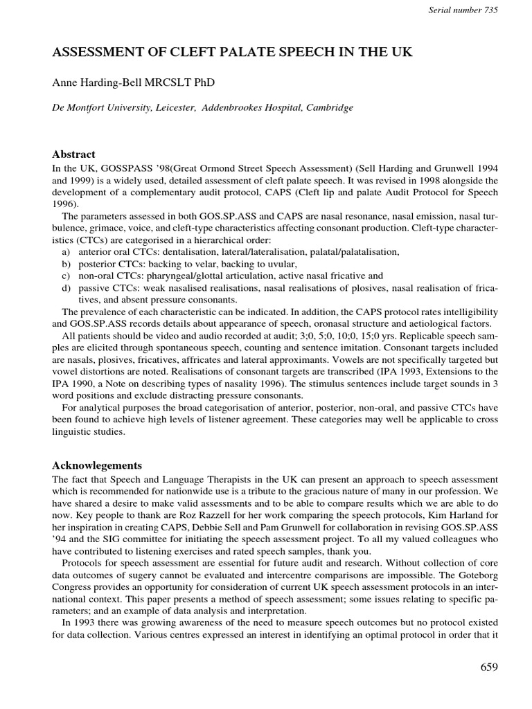 Harding Bell | PDF | Consonant | Phonetics