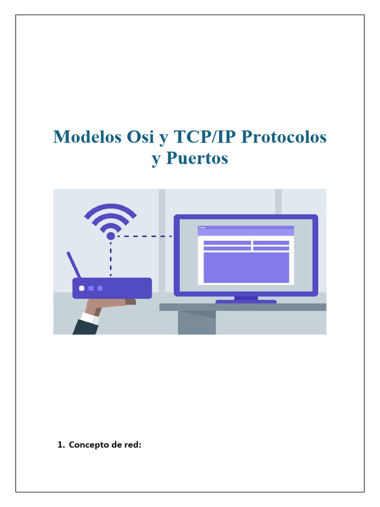 Modelos OSI y TCP IP Trabajo | PDF | Red de computadoras | Protocolos de internet