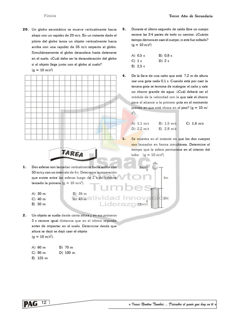 TAREA CAIDA LIBRE | PDF