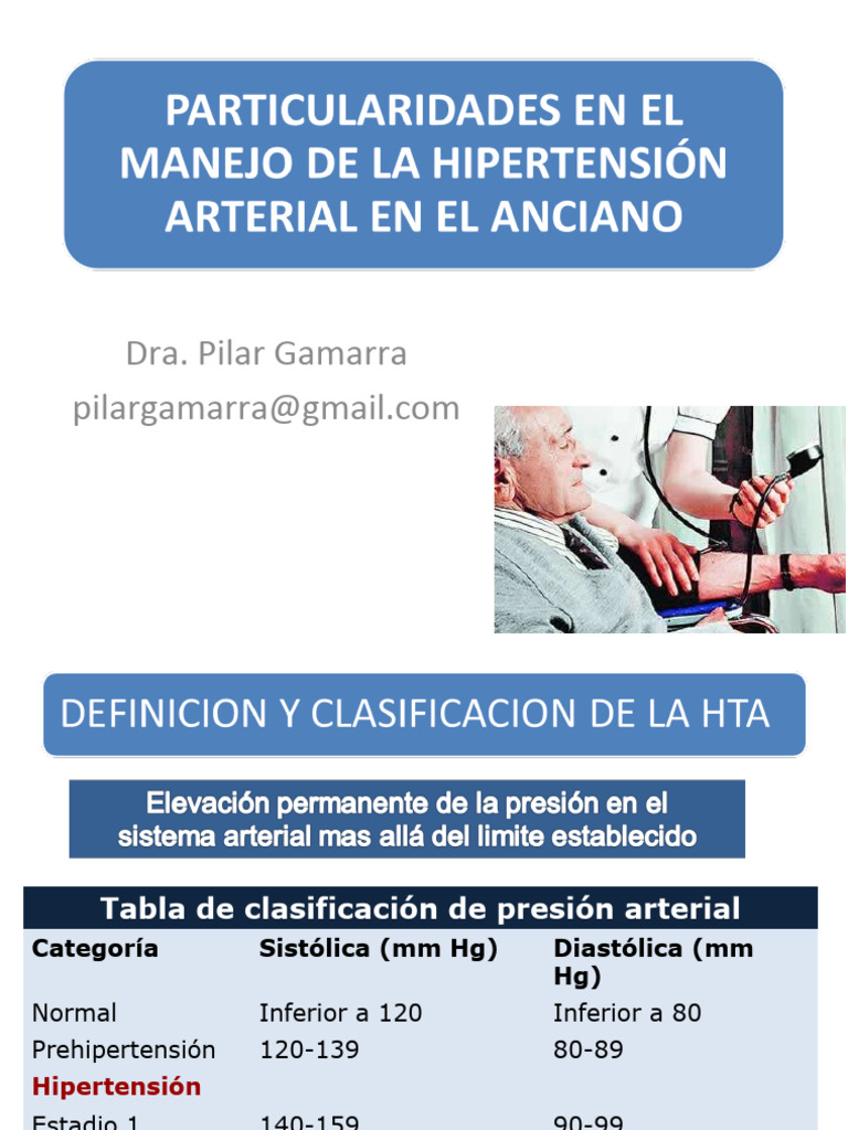 Presentación HTA | PDF | Hipertensión | Presión sanguínea
