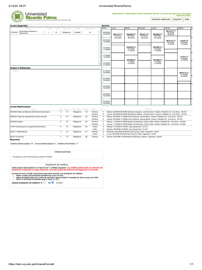Intranet - URP | PDF